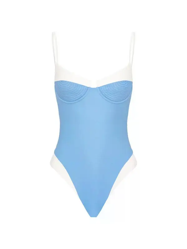 NOIRE SWIMWEAR Celine One-piece Swimsuit - Blue