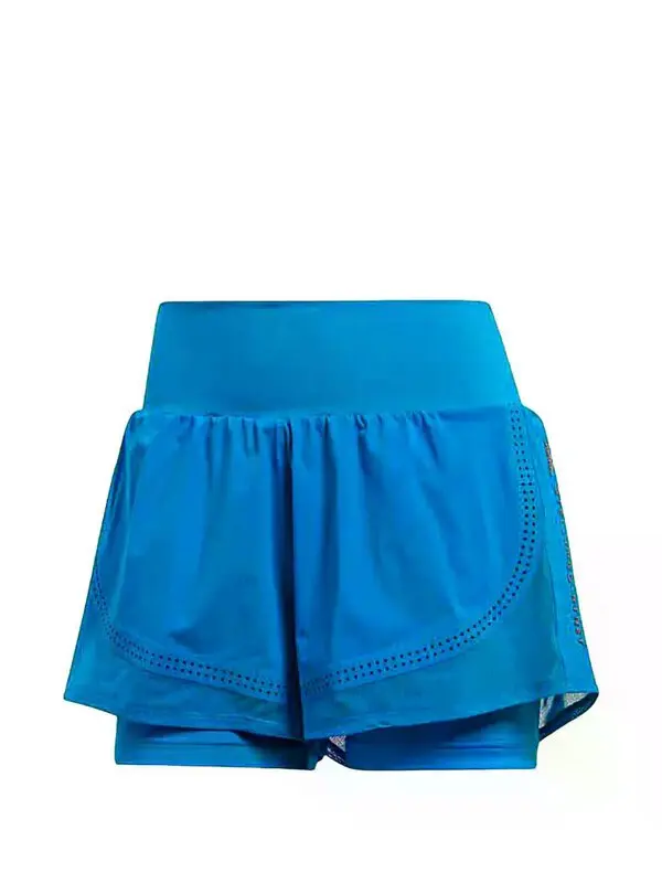 Adidas By Stella McCartney Layered Quick-drying Shorts - Blue