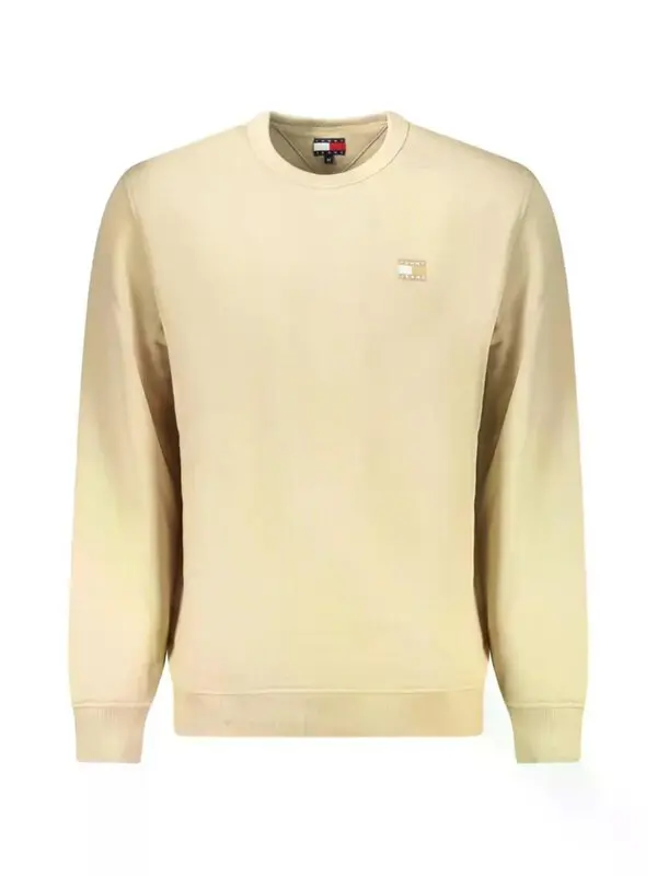 Tommy Hilfiger Logo-patch Crew-neck Sweater - Neutrals