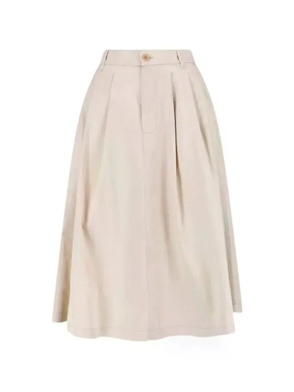 Aspesi Pleated A-line Skirt