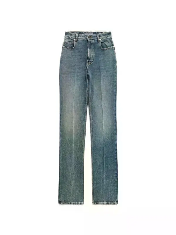 Balenciaga Pressed Crease Jeans - Blue