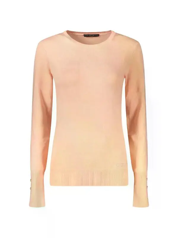 Guess Button-cuff Sweater - Pink