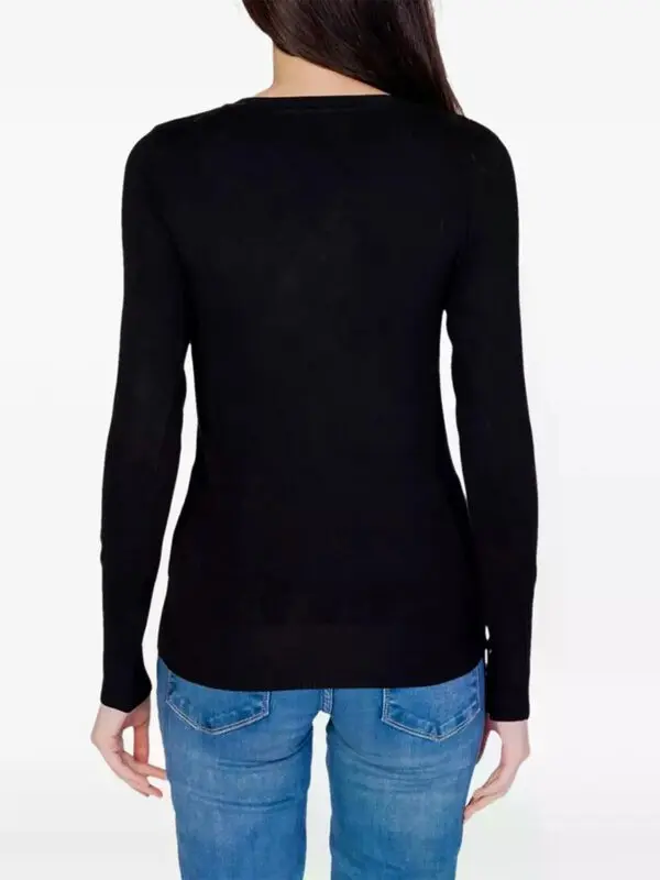Guess Buttoned-cuff V-neck Sweater