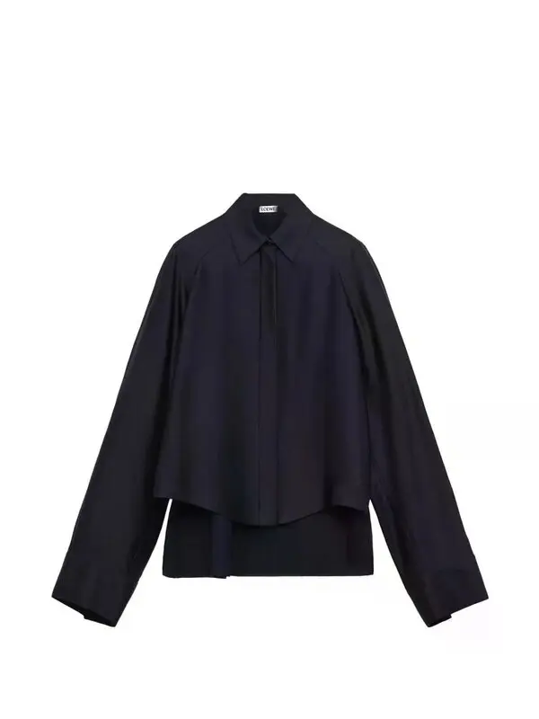 Loewe Long-sleeve Cape Shirt - Blue
