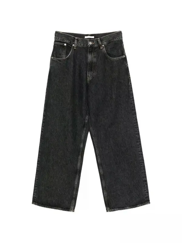 SUNFLOWER Five-pocket Wide-leg Jeans - Black