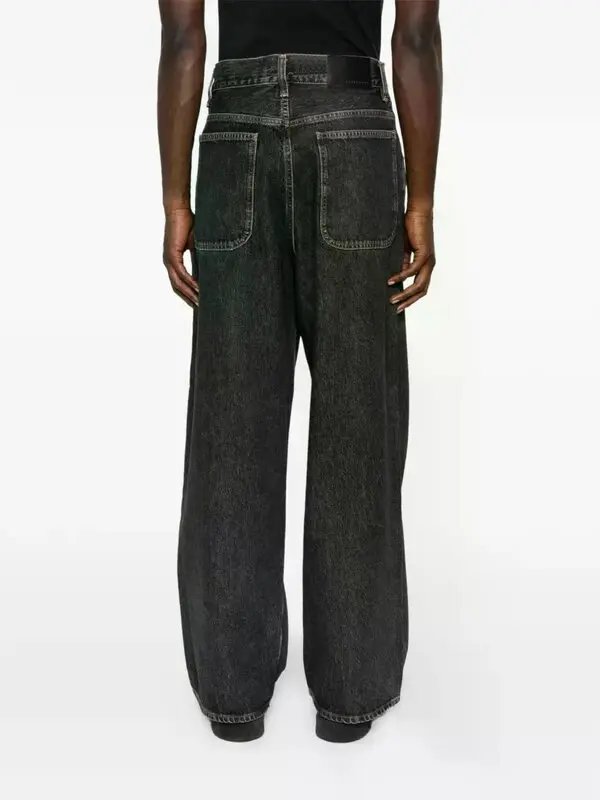 SUNFLOWER Five-pocket Wide-leg Jeans - Black