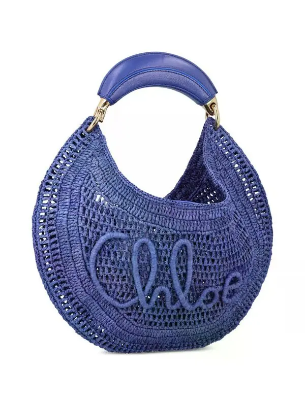 Chloé Embroidered Shoulder Bag - Blue
