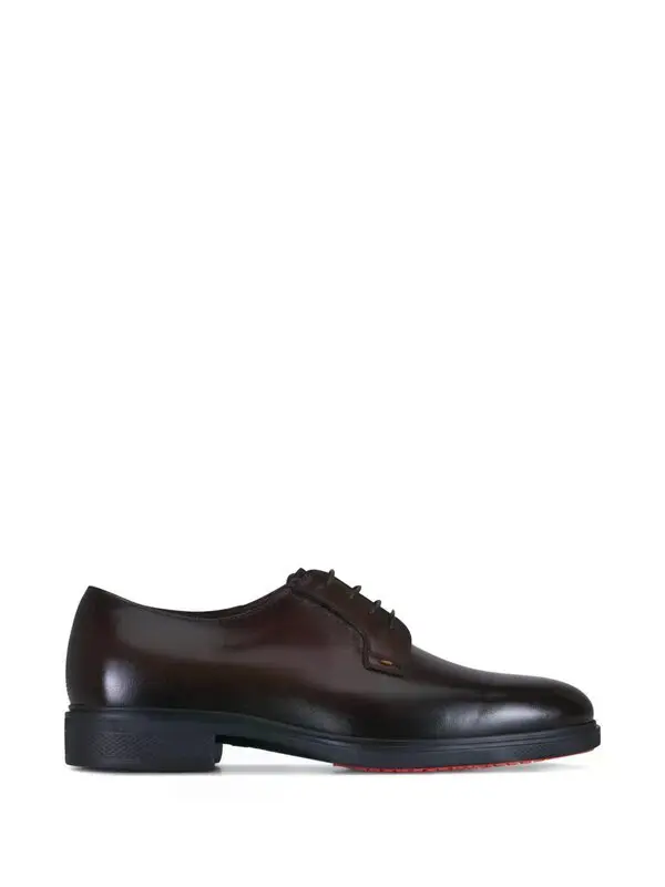 Santoni Leather Derby Shoes