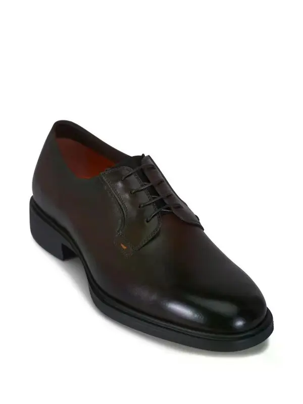 Santoni Leather Derby Shoes