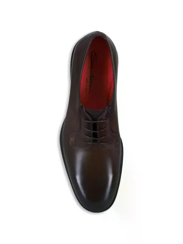 Santoni Leather Derby Shoes