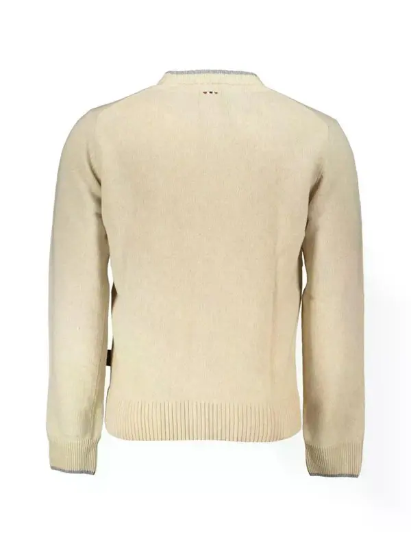 NAPAPIJRI Logo-patch Crew-neck Sweater - Neutrals
