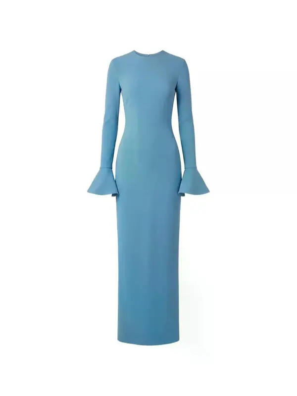 Solace London The Alicia Maxi Flared-cuff Dress