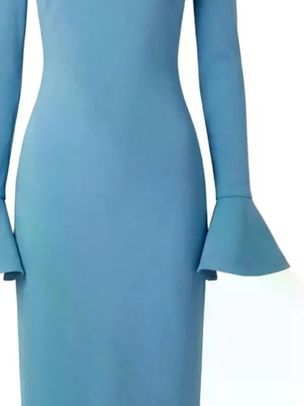 Solace London The Alicia Maxi Flared-cuff Dress
