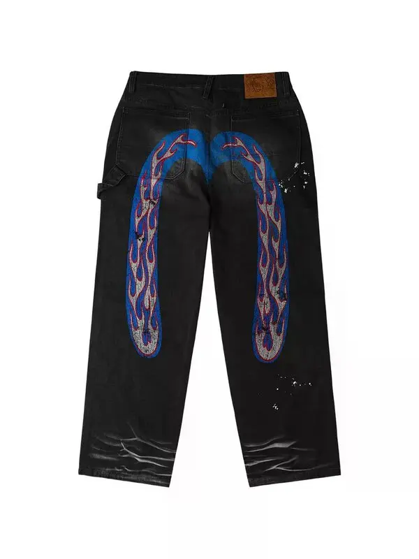 EVISU Seagull-print Jeans