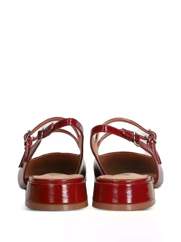 BIBI LOU Patent-finish Slingback Pumps - Red
