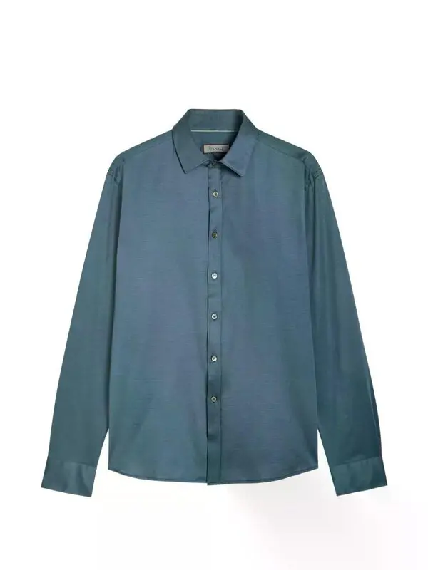 Canali Long-sleeve Jersey Shirt - Blue