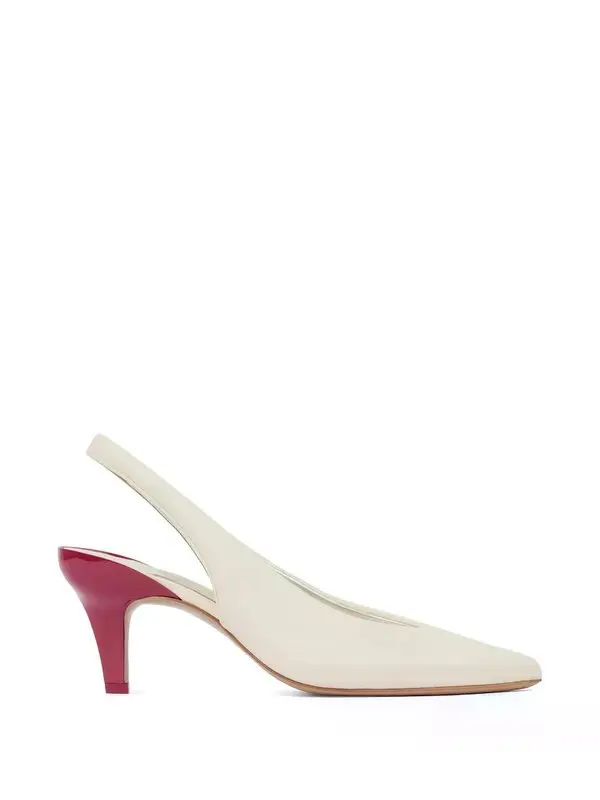 Chloé Pointed-toe Slingback Pumps - Neutrals