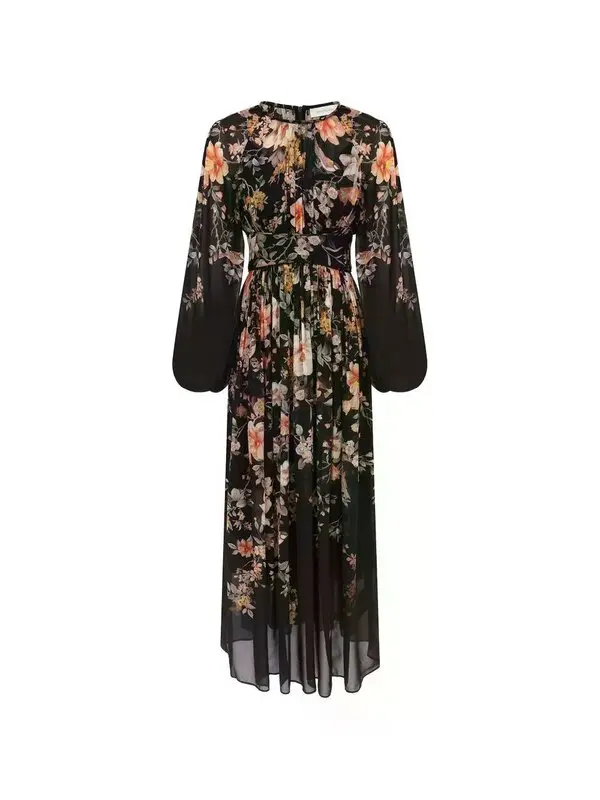 Zimmermann Carousel Billow Maxi Dress - Black