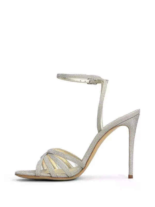 Casadei Julia Solar Eclipse Sandals - Silver