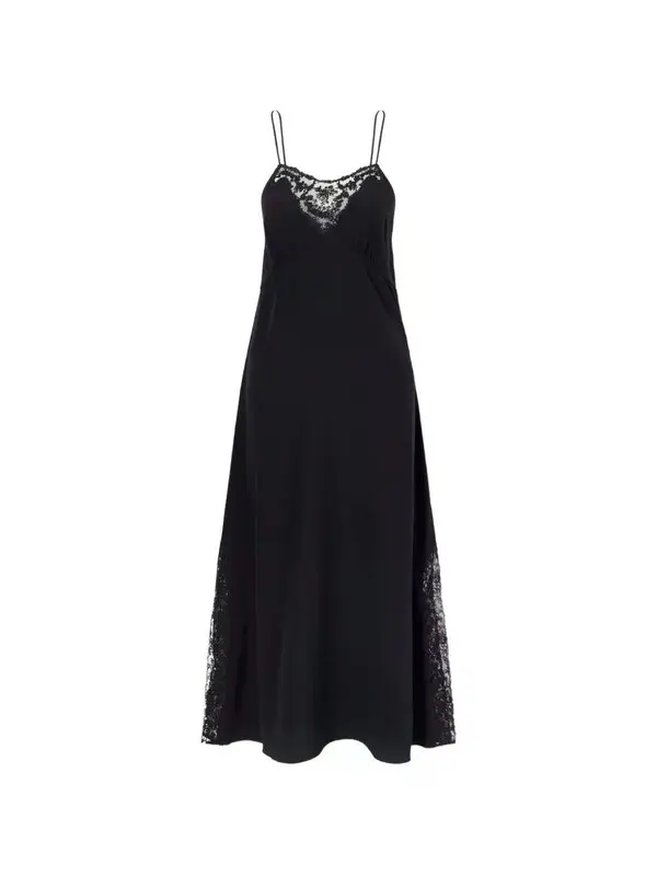 Chloé Lace-detail Dress - Black