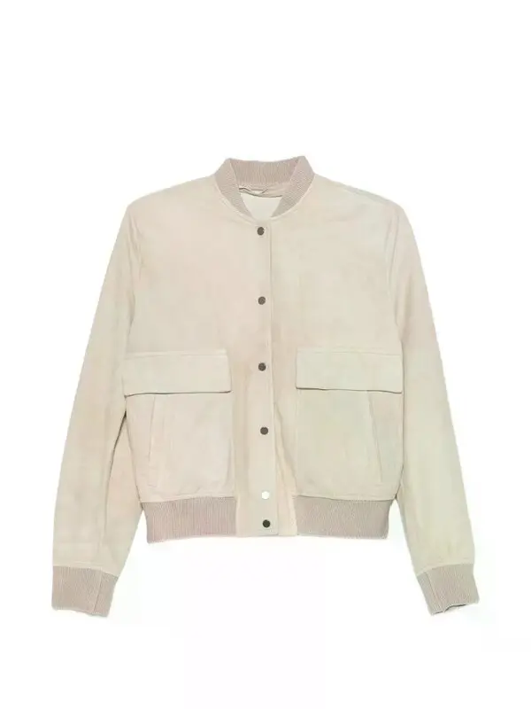 SALVATORE SANTORO Suede Bomber Jacket