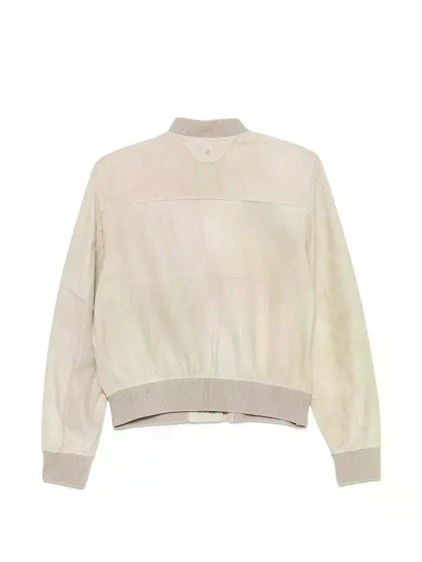 SALVATORE SANTORO Suede Bomber Jacket