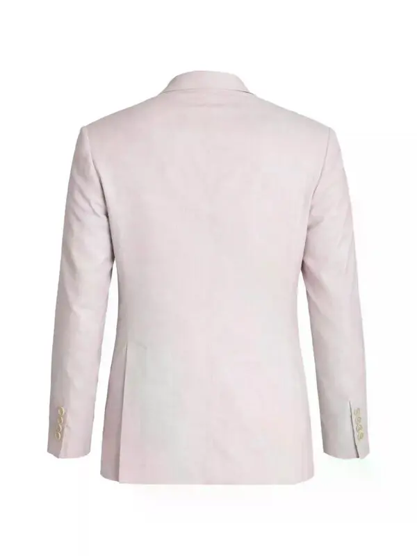 LARDINI Double-breasted Peak-lapel Blazer - Neutrals
