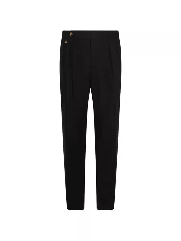 Brunello Cucinelli Straight-leg Trousers - Black