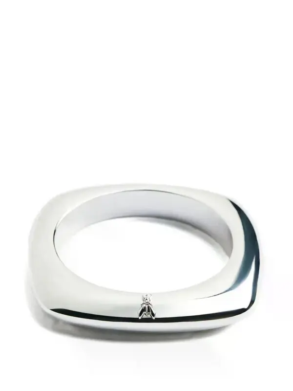 Patrizia Pepe Fly-motif Square Bangle - Silver