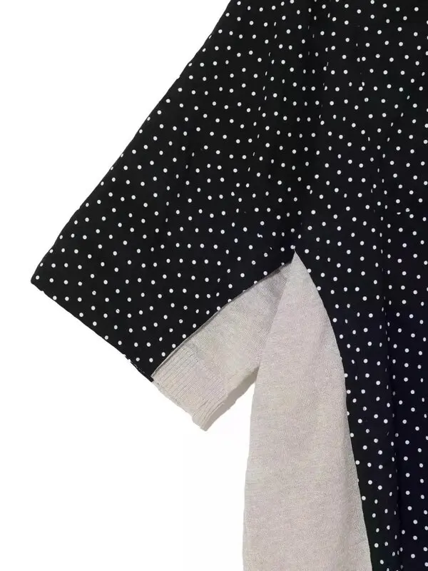 Undercover Polka-dot Layered Shirt