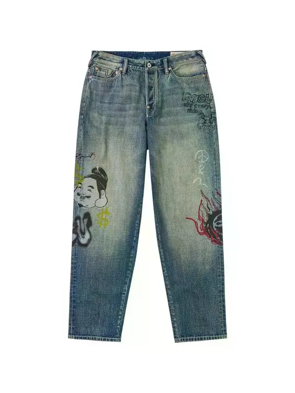 EVISU Graphic-print Jeans