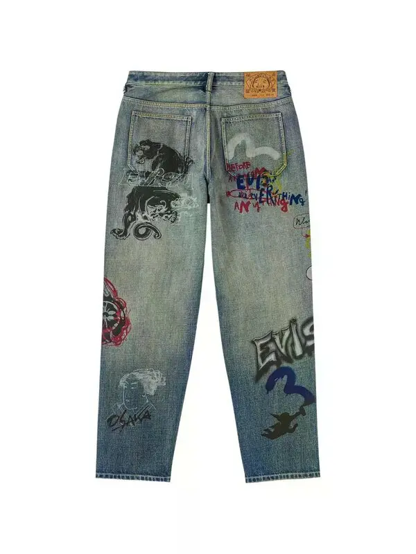 EVISU Graphic-print Jeans