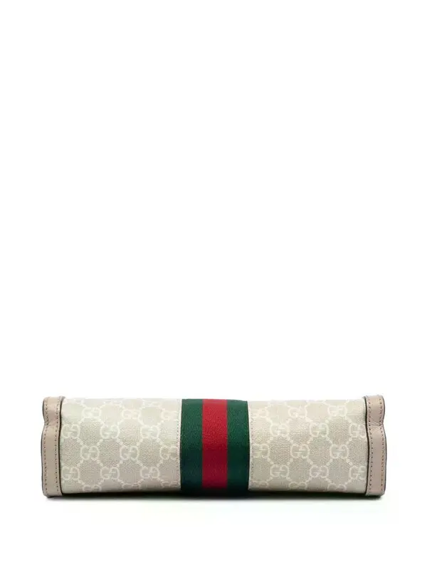 Gucci Gg Supreme Ophidia Chain Crossbody Bag - Brown