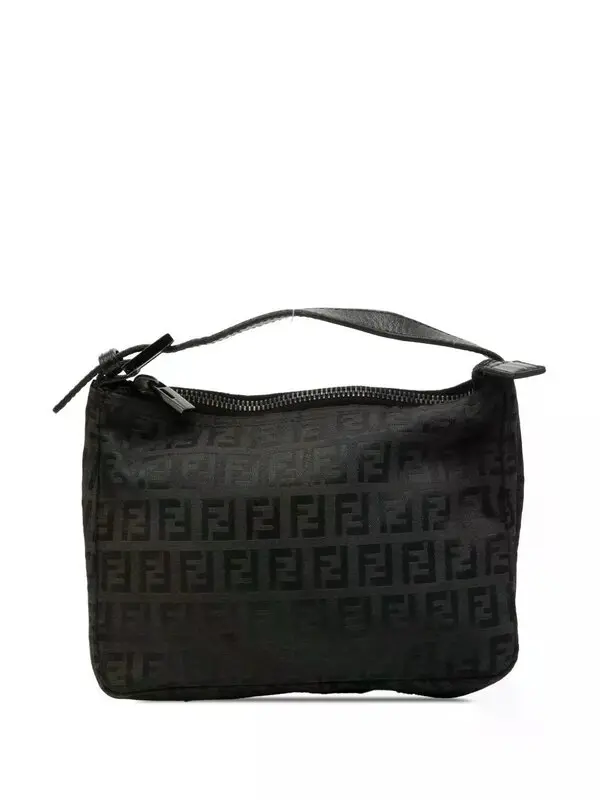 Fendi 20th Century Zucchino Canvas Handbag - Grey