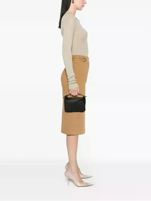 Fendi 20th Century Zucchino Canvas Handbag - Grey