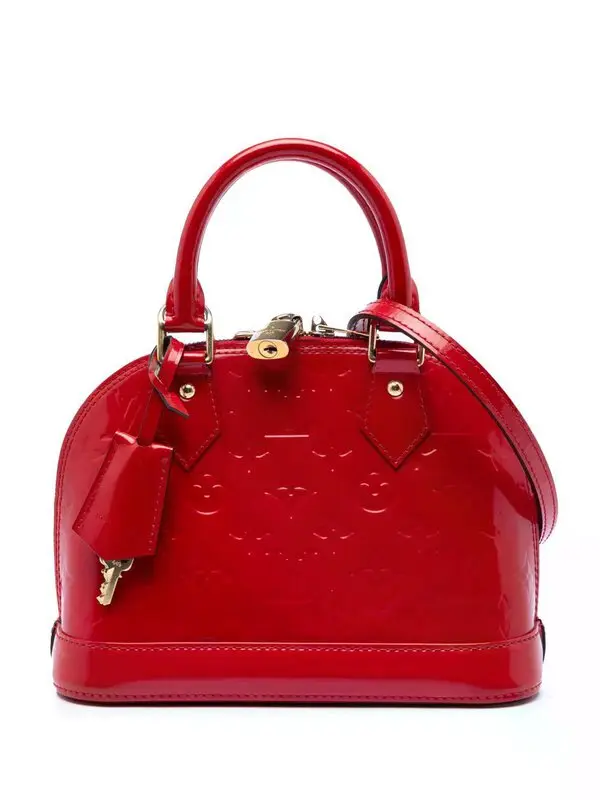 LOUIS VUITTON 2016 Monogram Vernis Alma Bb Satchel