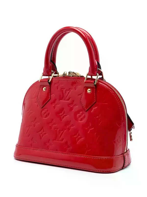 LOUIS VUITTON 2016 Monogram Vernis Alma Bb Satchel