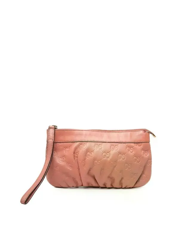 Gucci 2000-2015 Guccissima Wristlet Clutch Bag
