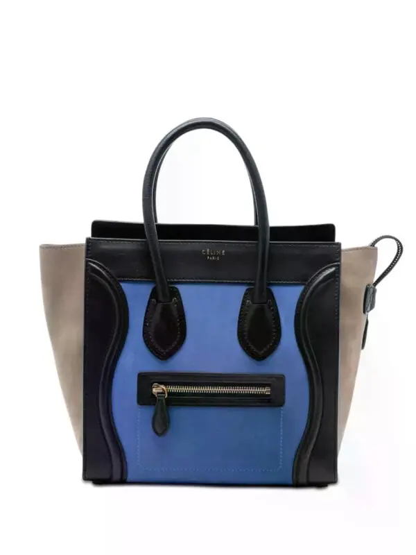 Celine 2012 Micro Tricolor Luggage Tote Bag