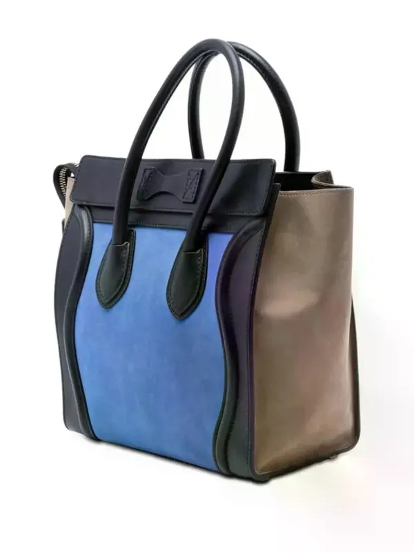 Celine 2012 Micro Tricolor Luggage Tote Bag