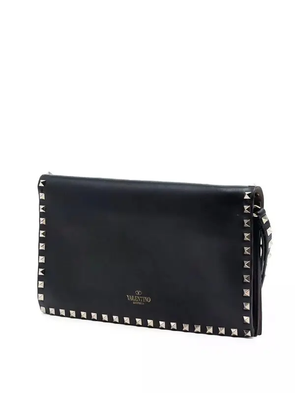 Valentino Garavani Nappa Rockstud Wristlet Clutch Bag