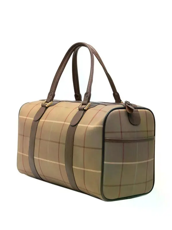 Buy Burberry Vintage Check Canvas Boston Bag - Brown At 19% Off