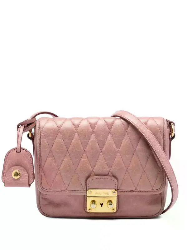 Miu Miu Vitello Shine Trapu Crossbody Bag