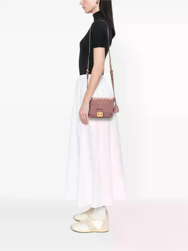 Miu Miu Vitello Shine Trapu Crossbody Bag