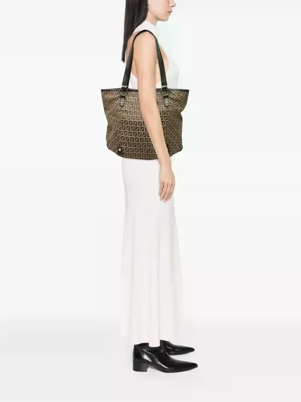 Fendi 2000-2010 Zucchino Canvas Tote Bag