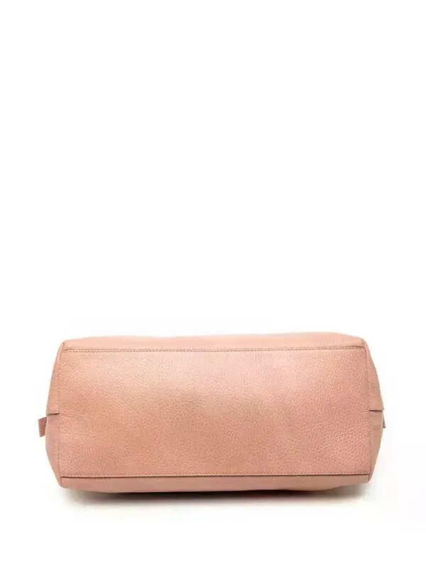 Gucci 2000-2015 Leather Gg Charm Dome Satchel - Pink