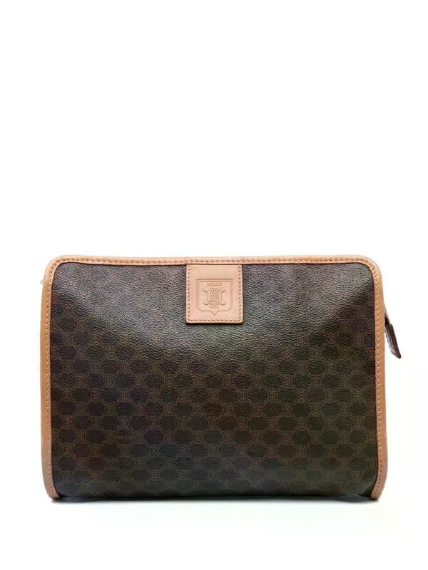 Celine 2012 Macadam Coated Canvas Clutch