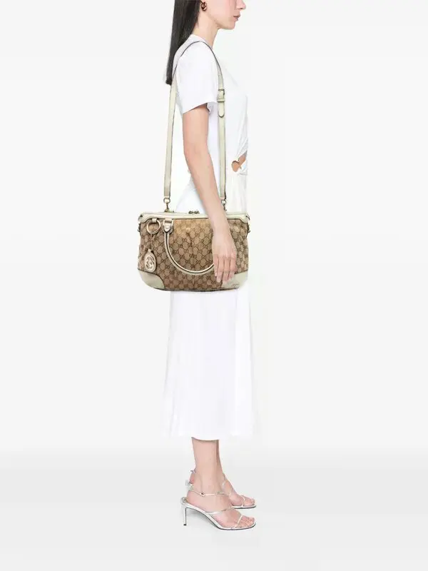 Gucci Gg Canvas Sukey Satchel - Neutrals