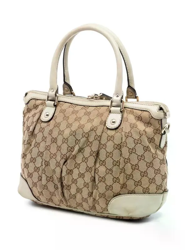 Gucci Gg Canvas Sukey Satchel - Neutrals