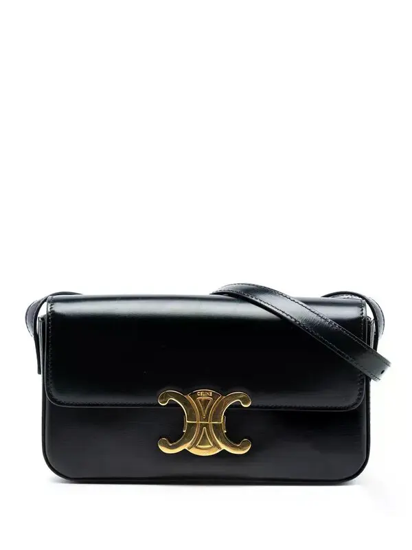 Celine Shiny Calfskin Claude Shoulder Bag
